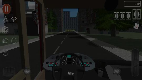 公交车模拟:开公交车接送乘客。