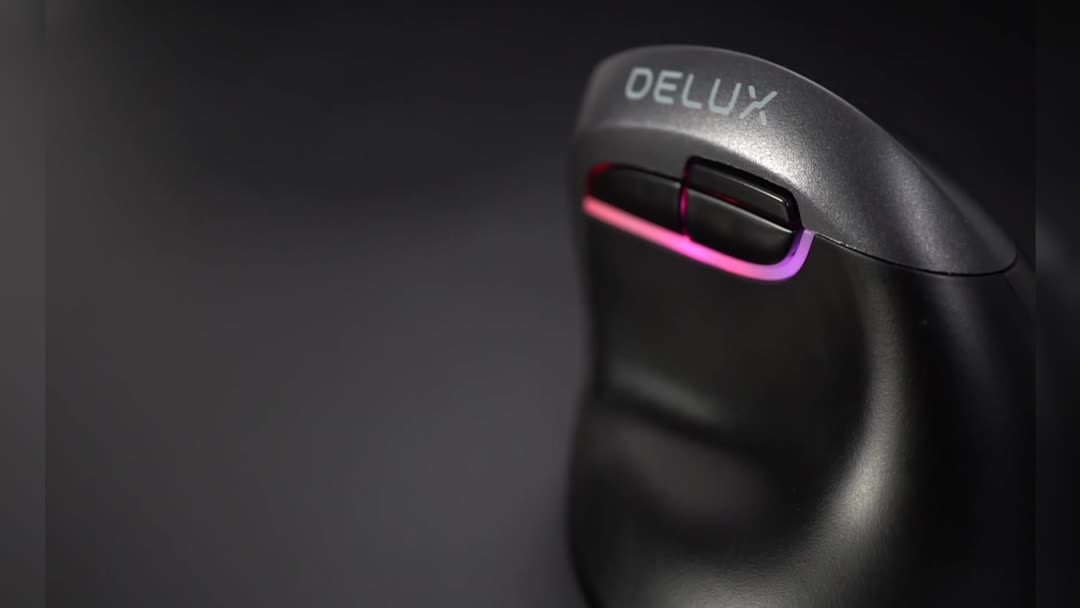 DELUX多彩M618mini垂直鼠标