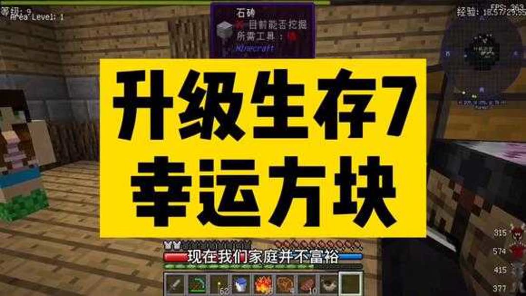 叶枫我的世界升级生存7 幸运方块