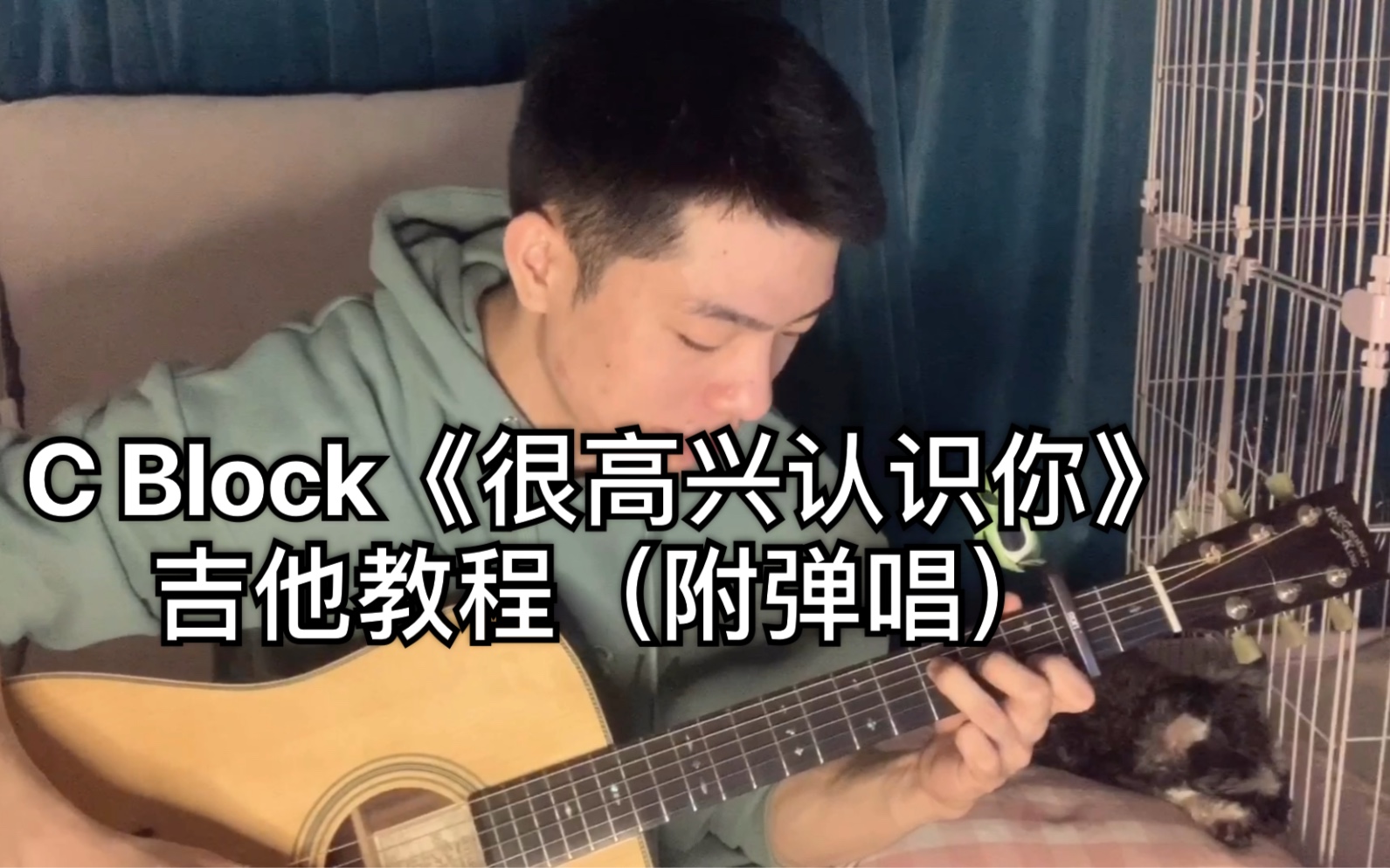C-Block《很高兴认识你》吉他教程(狗狗实力抢镜)