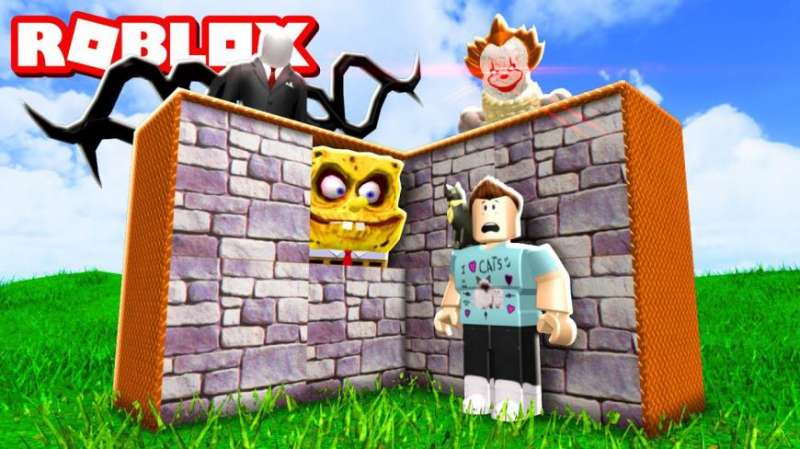 小格解说 Roblox建造生存模拟器:建造炫酷通天塔!围困海绵宝宝!
