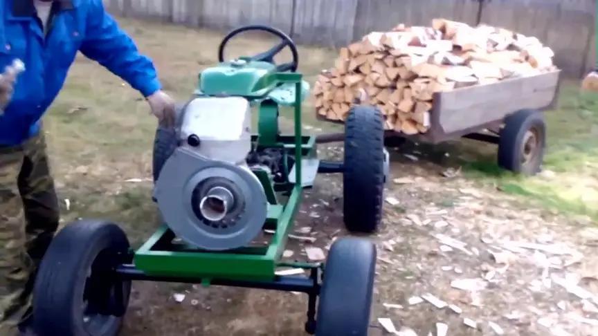 简单DIY的小拖拉机,动力传递清晰,汽车专业研究生才能看懂