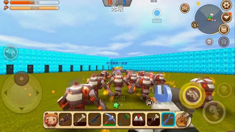 解说迷你世界之一次激烈的对战