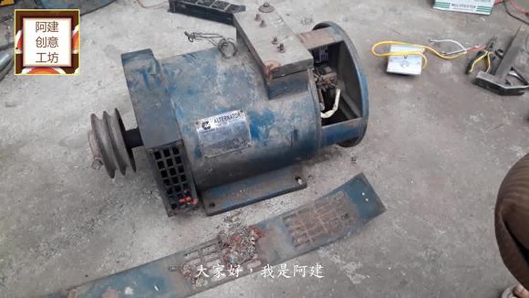 电机维修:垃圾堆捡到宝了,4KW交流电机,拆开用电表一测,美了