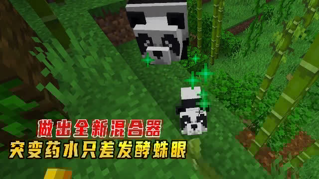 我的世界等价与和平5:做出混合器,突变药水只差发酵蛛眼