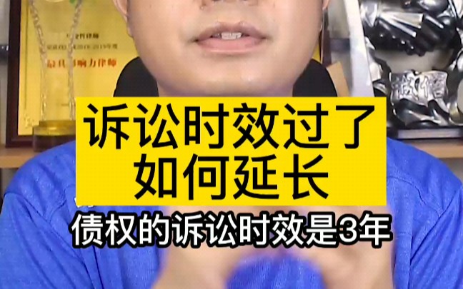 诉讼时效过了如何延长?