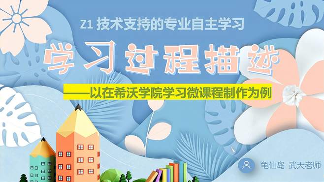 幼儿园能力点z1技术支持的专业自主学习过程描述