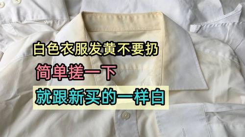 白色衣服发黄不要扔,只需几毛钱,简单搓一下,就和新买的雷同