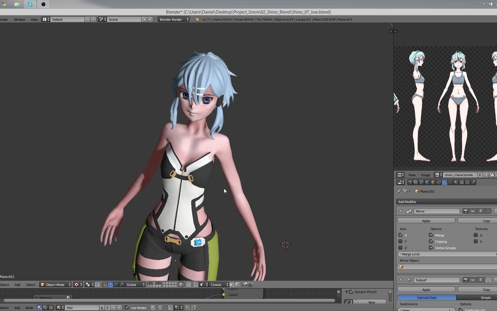 【野生技术协会/Blender】Daniel Kreuter Blender 动漫人物建模教程...