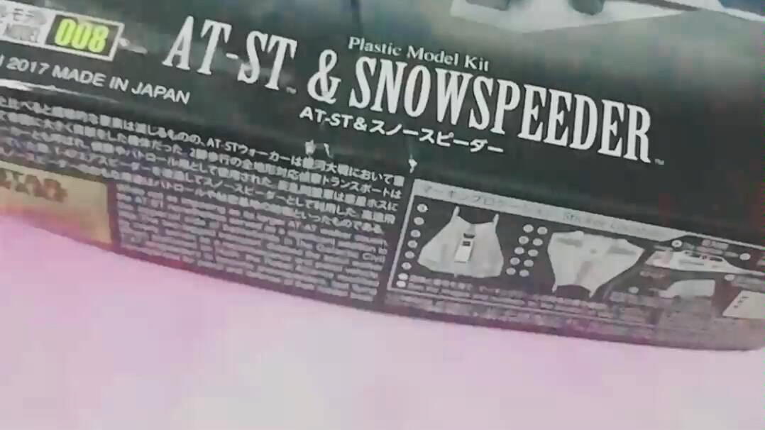 日本万代模型,星球大战,AT-ST VS雪地战机。