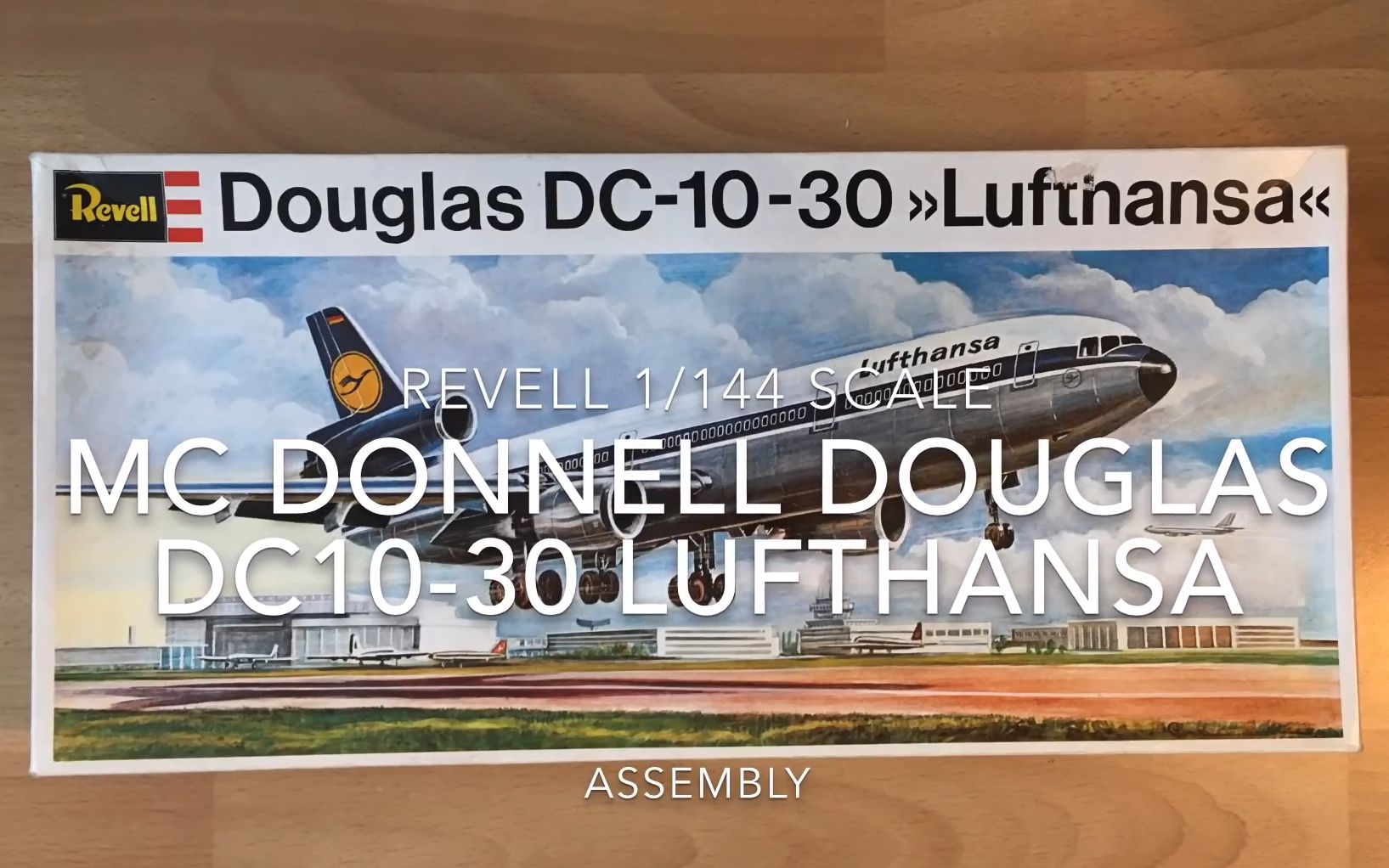 模型制作 利华1/144比例 Lufthansa汉莎航空DC-10-30客机 老货新做~