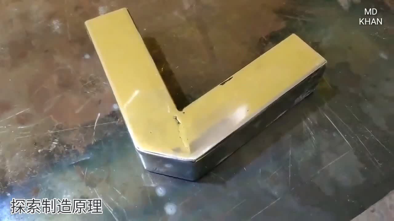 原来不锈钢方管是这样切割拐角的,这手艺一天赚600元!