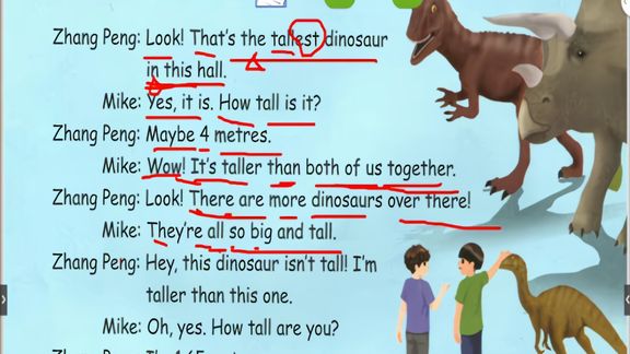 六年级英语下课文讲解第1单元A复习