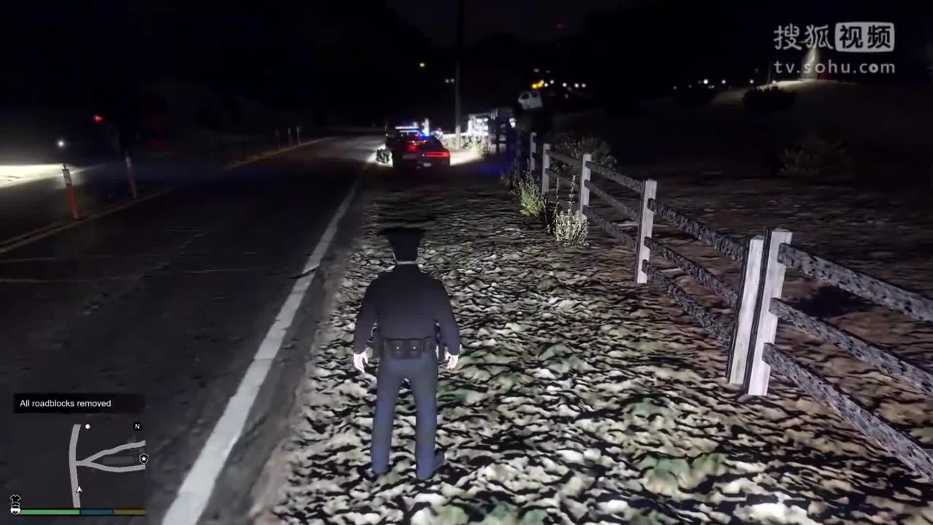 GTA5趣味警察模组,在国道设置关卡测酒驾