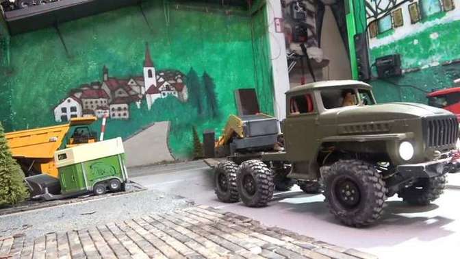 2020年最新的rc遥控仿真模型,这军用卡车和伐木机太强大了!