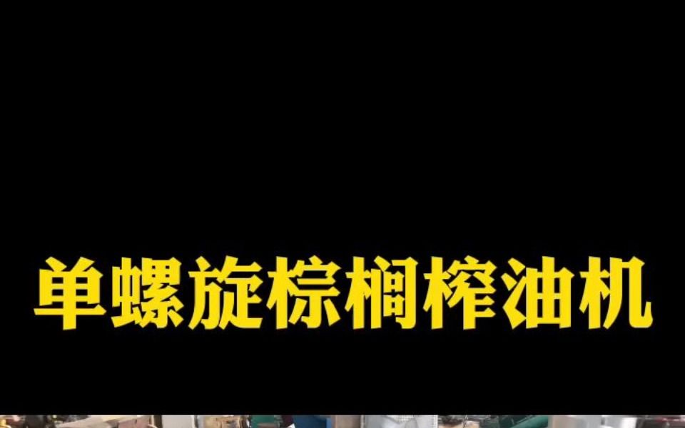 12.27 单螺旋棕榈榨油机