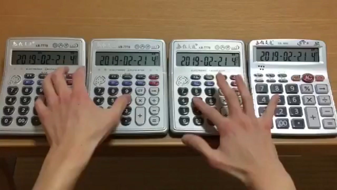 有一种乐器叫计算器,牛人用计算器演奏神曲,这才是高手!