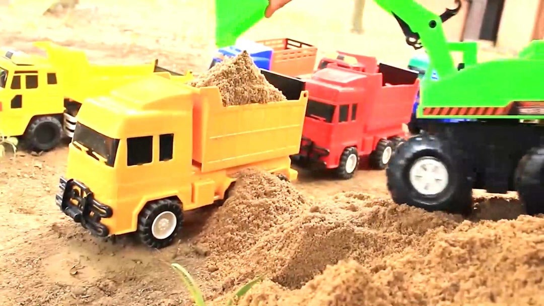 工程车修路好快啊 幼儿卡通 儿童动漫 儿童动画 汽车精灵