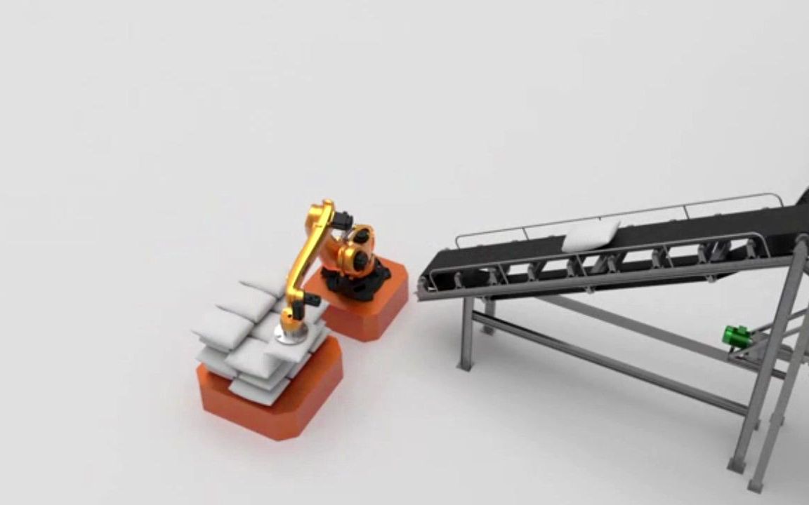 氧化剂自动拆垛拆包投料系统 反应釜注料系统仿真视频