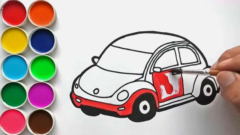 简易画教你怎么画汽车