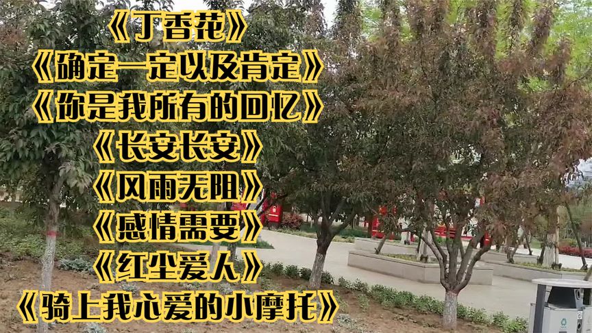 《丁香花》《确定一定以及肯定》《你是我所有的回忆》