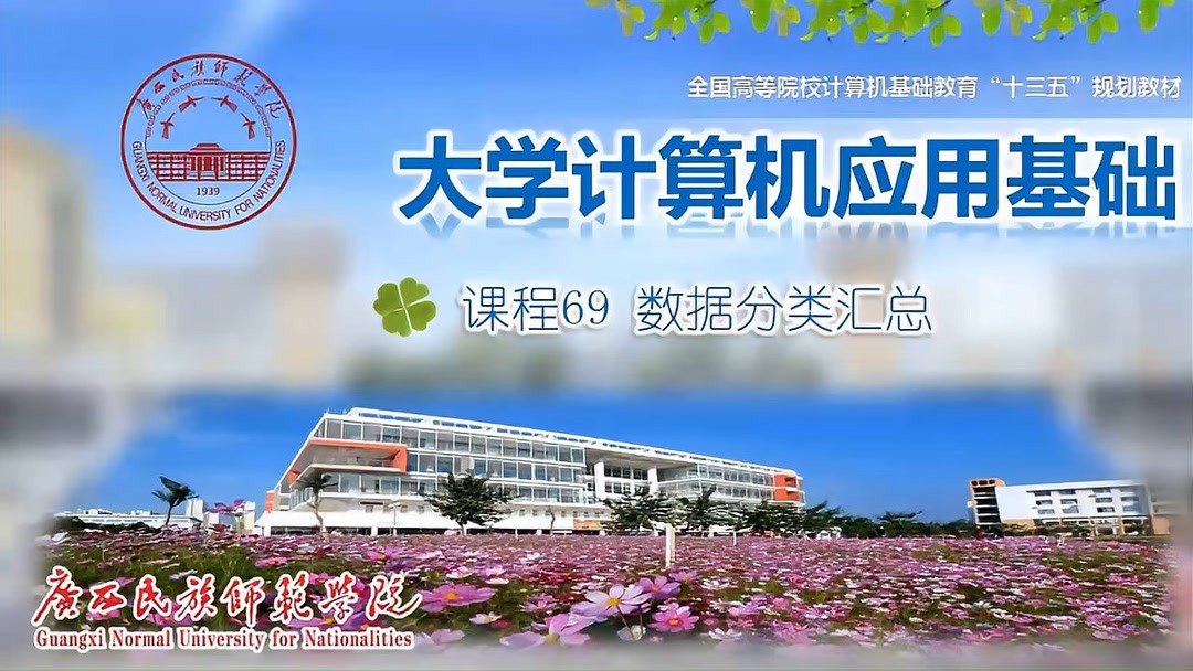 课程69 数据分类汇总