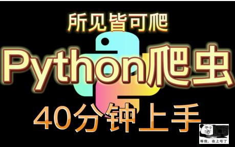 Python爬虫超强教学 入门+实战|小白速成必备