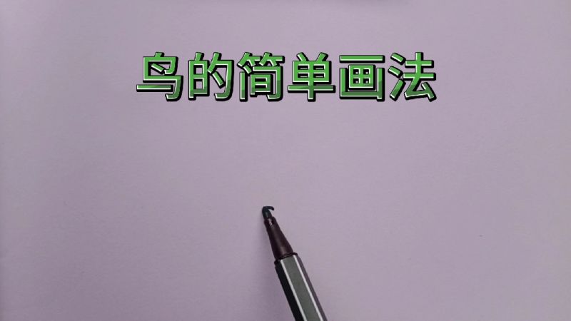 幼儿简笔画视频教程:鸟的简单画法