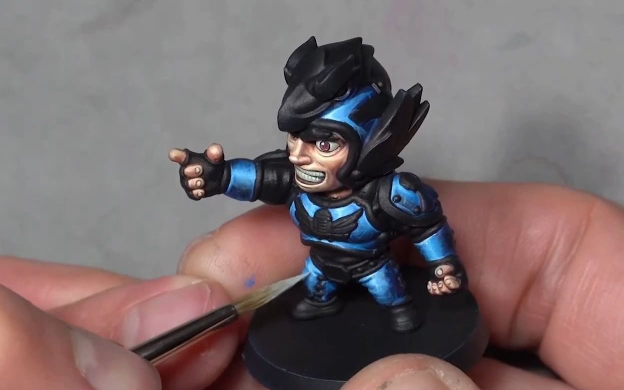 蓝色盔甲NMM效果的涂装