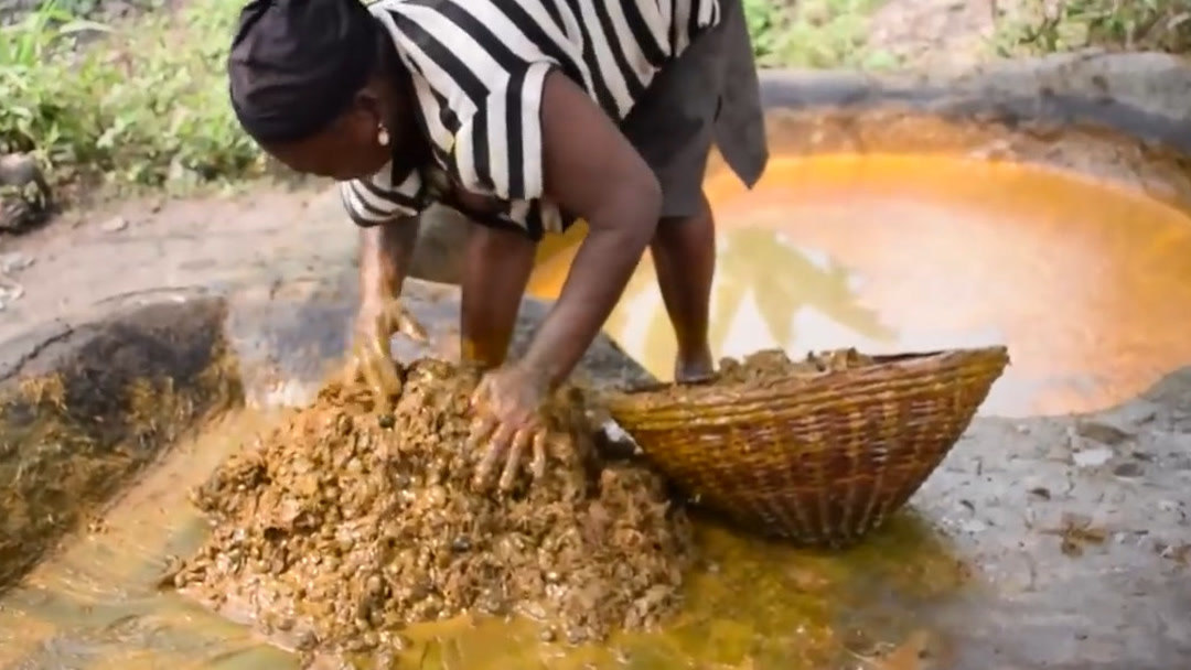 非洲本地的食用油,制取方式让人难以接受,网友表示难以下咽!