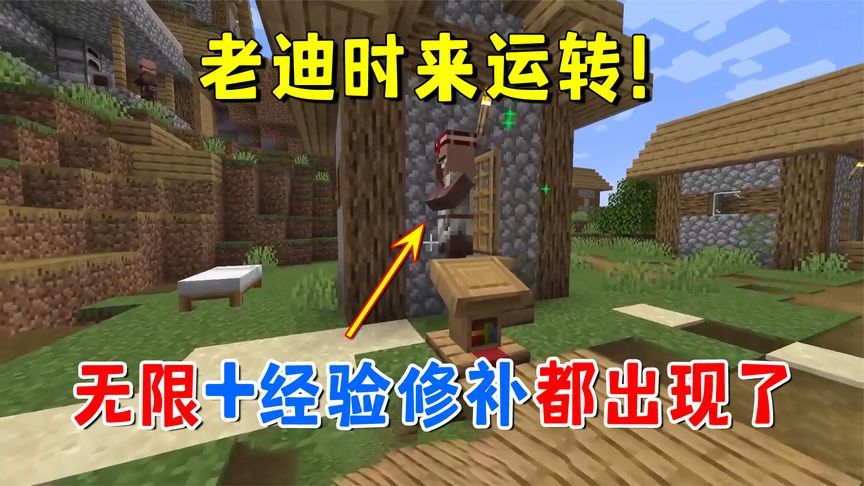 我的世界1.19变形9:老迪时来运转,无限和经验修补都出现了