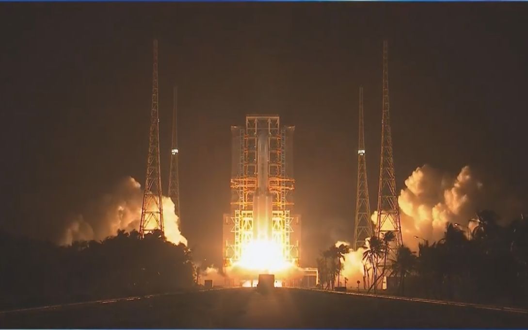 【直播录屏】长征五号遥五火箭搭载嫦娥五号发射直播记录——倒计时...