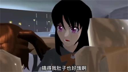 樱花校园模拟器:学长发现小舞唐三约会,气的回家打雪人