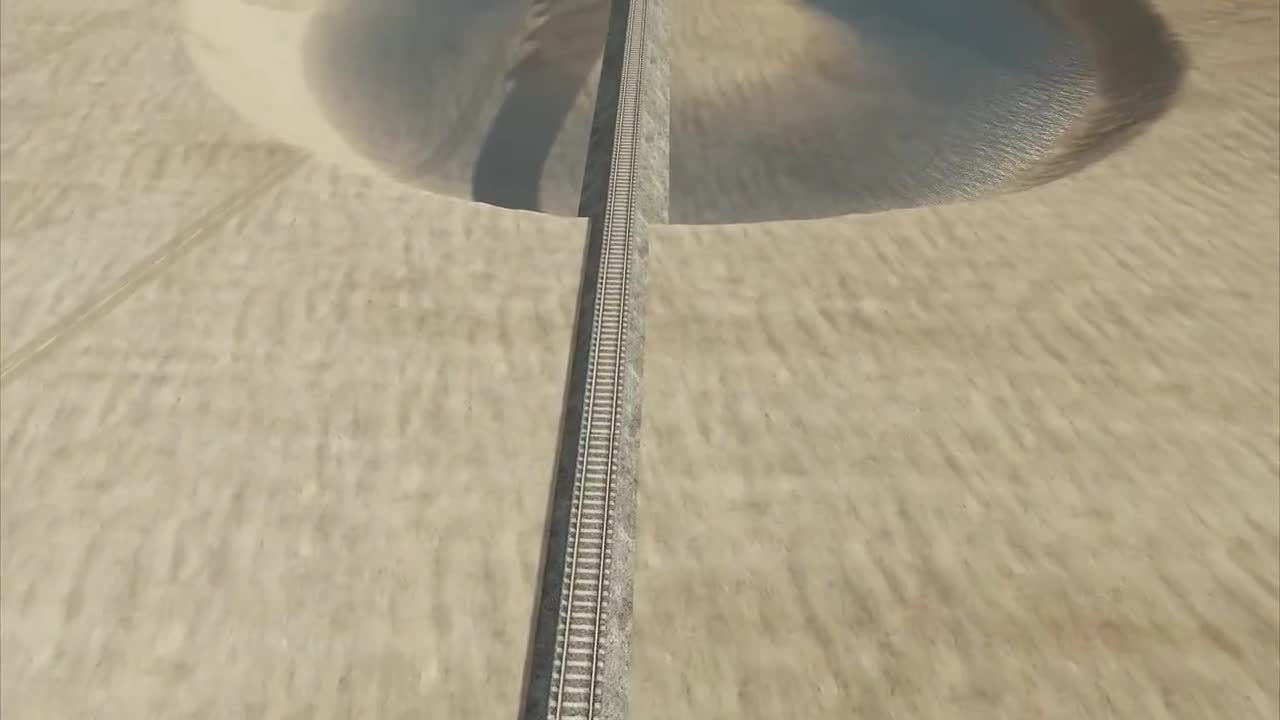 模拟器:火车开上奇葩波浪形铁路,直接散架