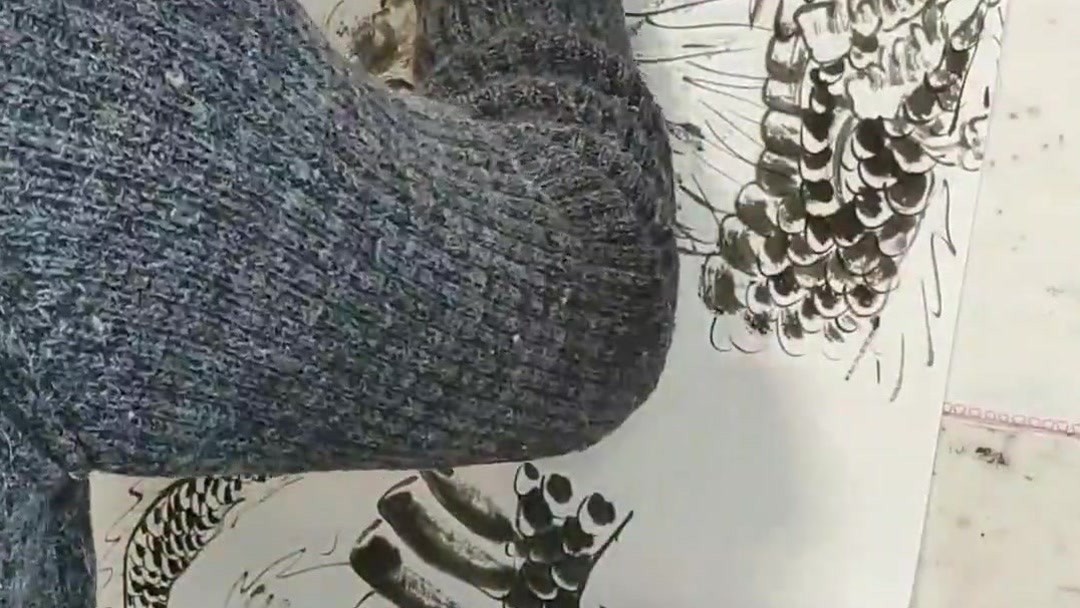 【手绘】水墨画条龙,你真的不进来看完嘛?