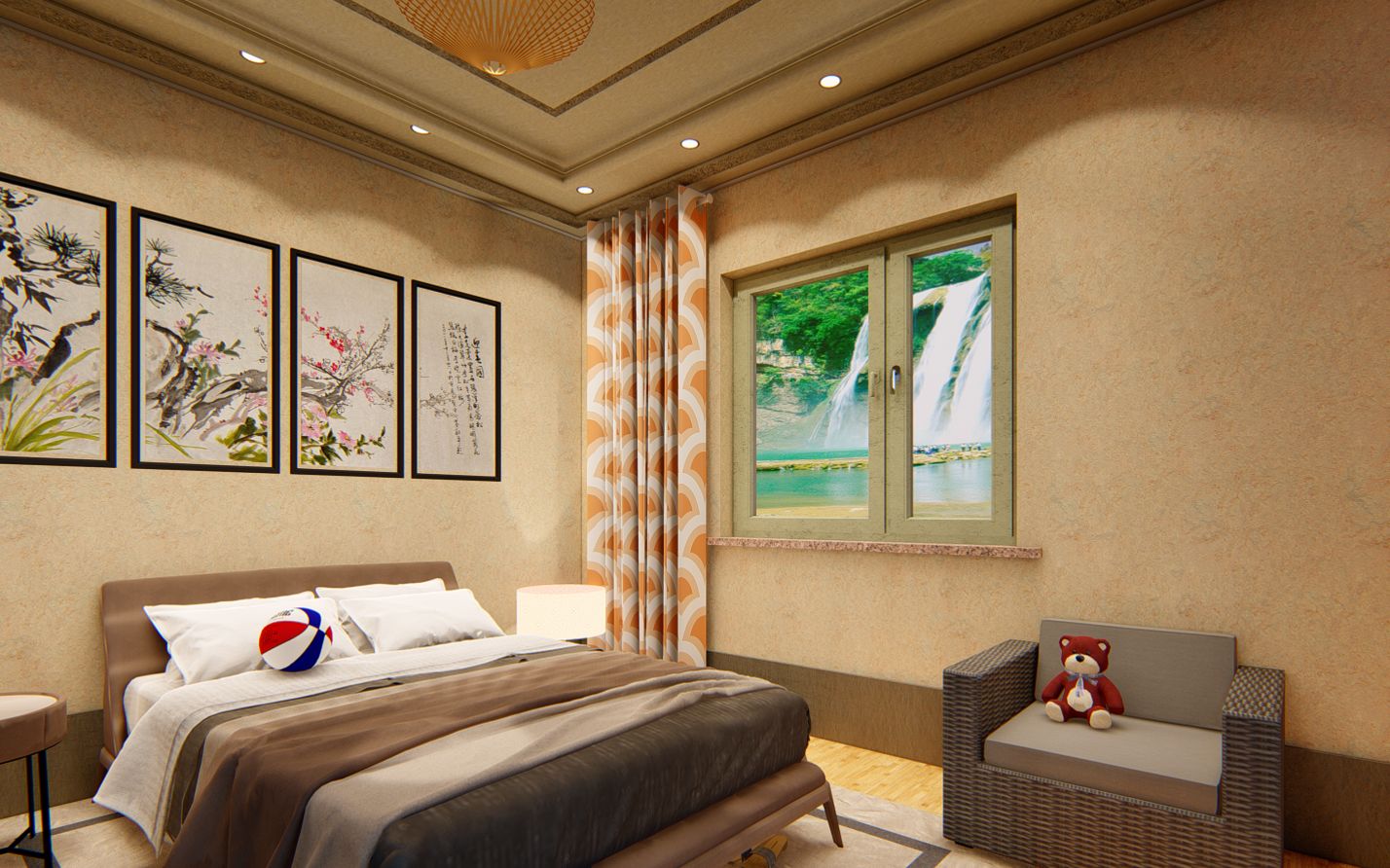 su+lumion+ps室内效果图制作全过程