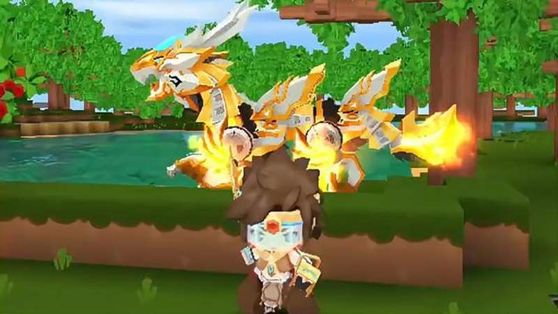 迷你世界召唤帝皇战龙的方法,好好玩的样子!