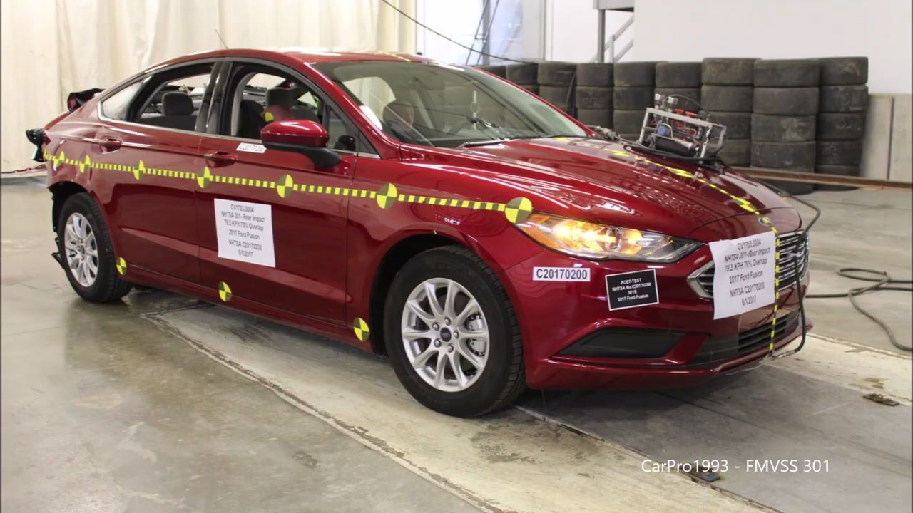 2013-2020款福特蒙迪欧 低速不系安全带和燃油系统 两种测试