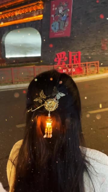 浪漫的不是发簪 是为你盘发的人