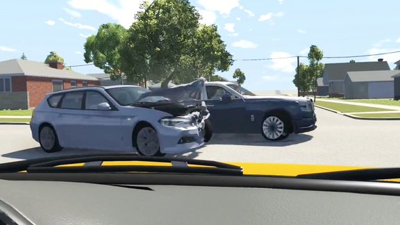 BeamNG:驾驶员视角感受车祸撞击力有多强,拟真车祸模拟游戏