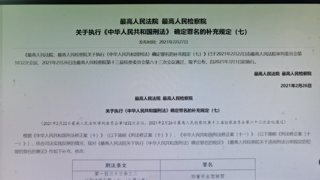 ...最高人民检察院关于执行《中华人民共和国刑法》确定罪名的补充...