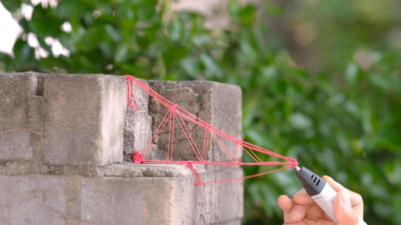 3D打印笔又玩出了新花样,一个墙还能搞出艺术品?太有创意了