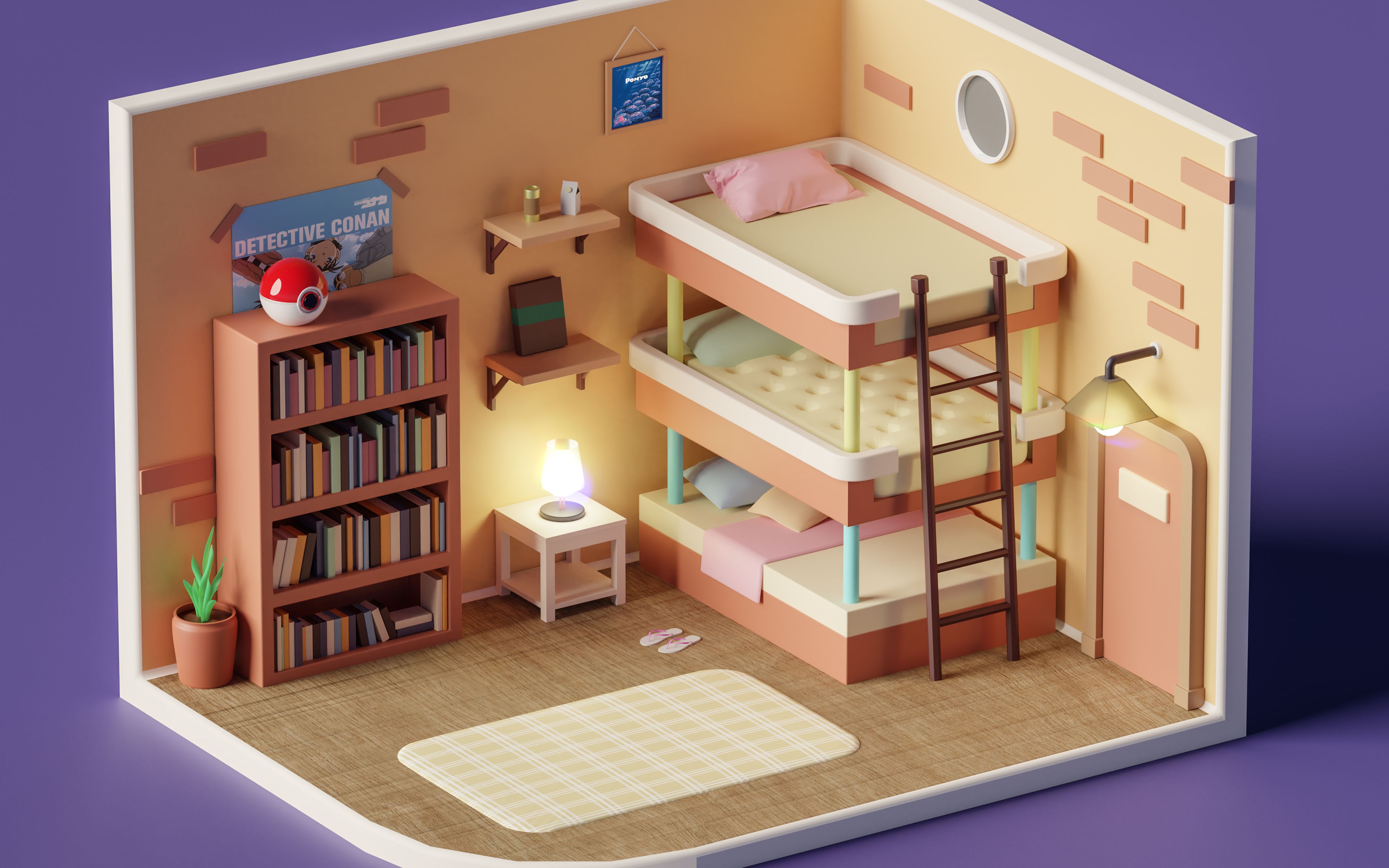 c4d基础教程 - 简易房间场景