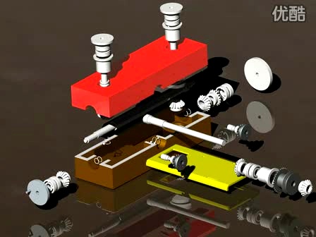 结鞭机proe装配仿真