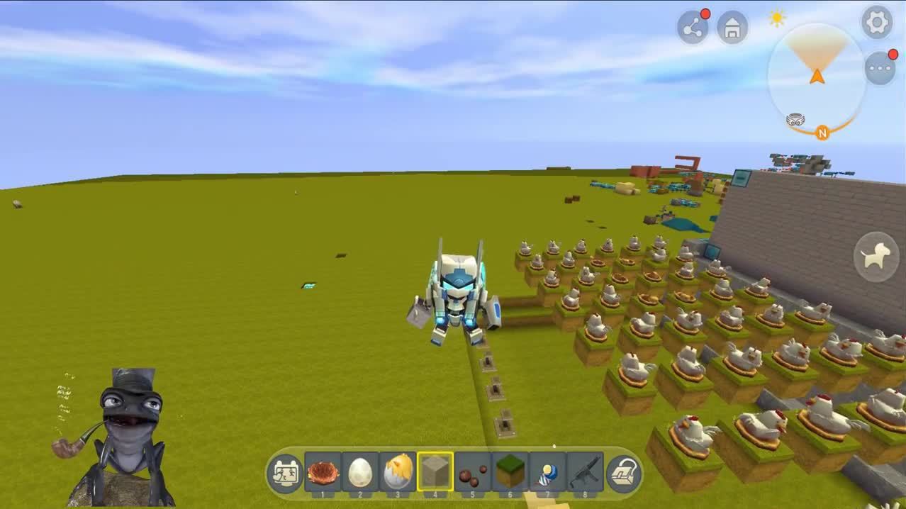 迷你世界电路全解:生存前期全自动烤鸡厂.