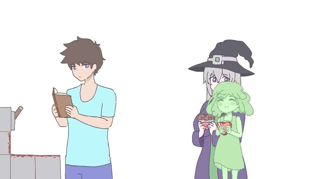 我的世界:怪物娘化了 第34集 末影娘送生日礼物吓坏史蒂夫