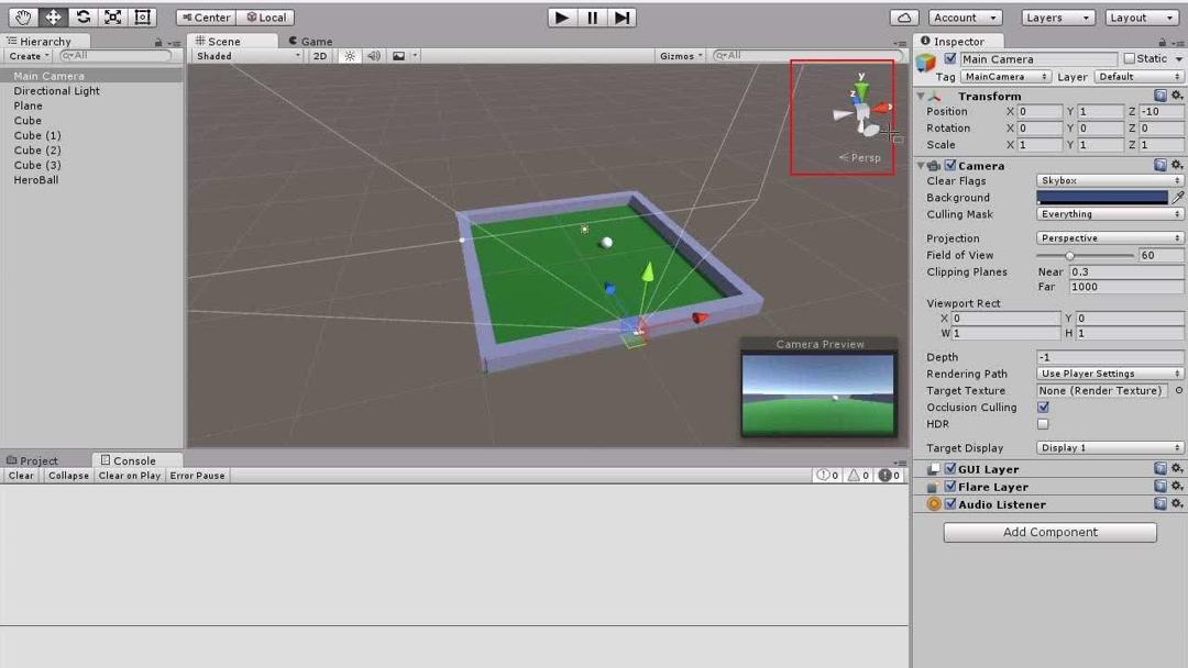 3.Unity快速入门-台球游戏_小球移动控制脚本详细解释