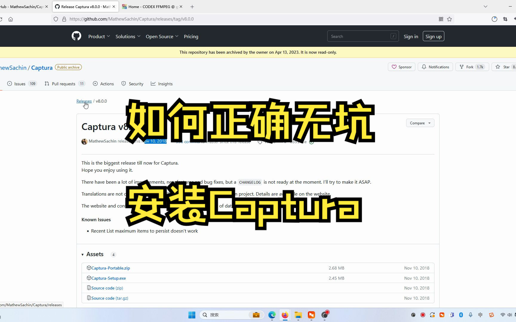 Captura软件安装介绍