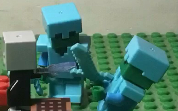 半个小时做了五秒钟 我的世界定格动画 乐高积木