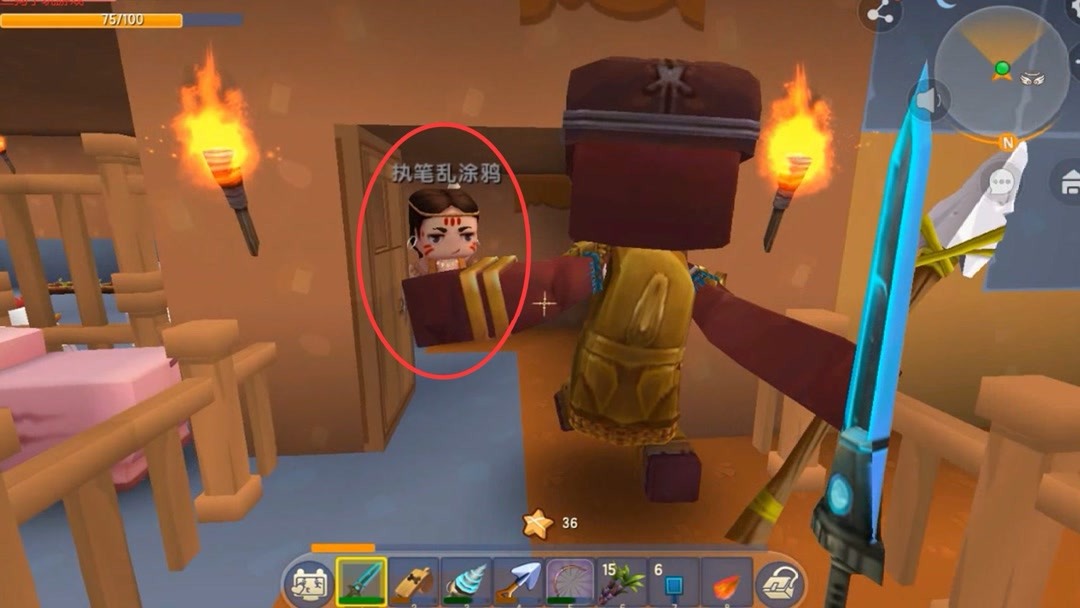 二狗子迷你世界:兄弟被穿装备的怪物堵屋里,我能做点什么呢